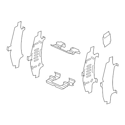 Brake Package, Front: Pads, Rotors & Attachment Kit | Mazda3 Sedan & H ...
